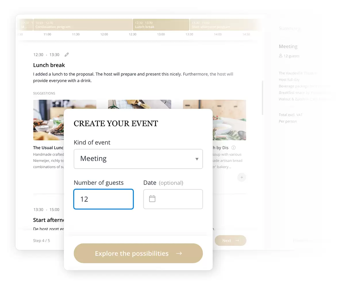 MICE Operations: Logiciel en ligne pour les lieux d'événements