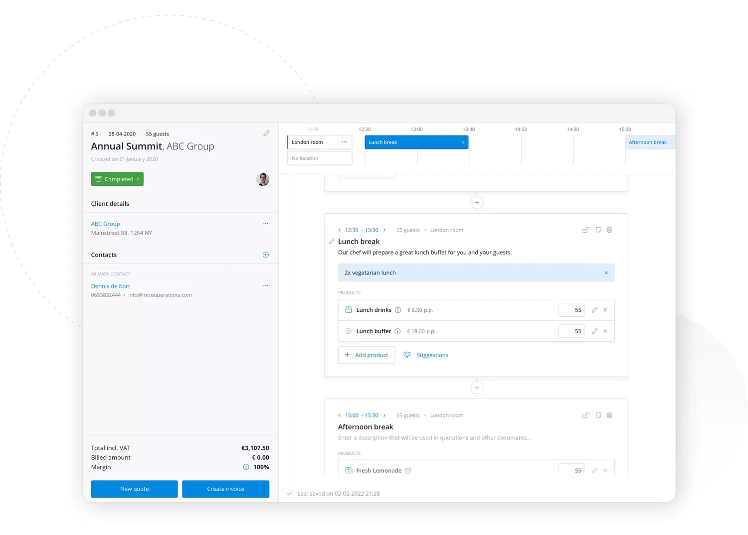 Event planning software - MICE Operations
