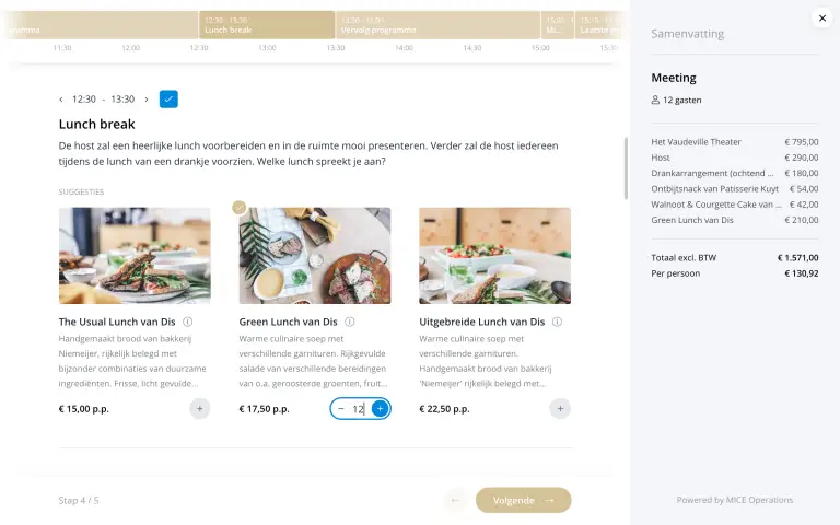 Event dashboard - MICE Operations